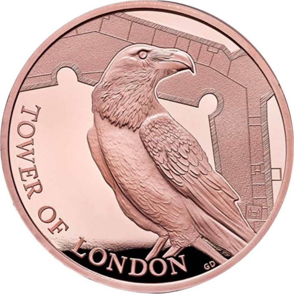 Great Britain Gold 25 Pounds "Tower of London - Legend of the Ravens ...