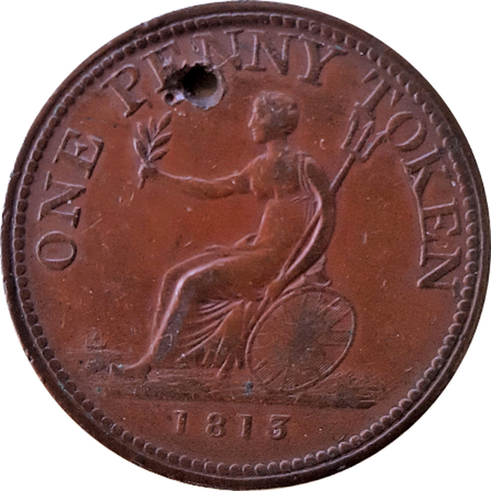 Canadian 1/2 Penny Token "Wellington" 1812 coin value | coinscatalog.NET