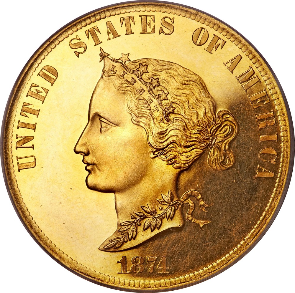 USA 100 Cents "Goloid Metric Dollar (Pattern)" 1879 coin value ...