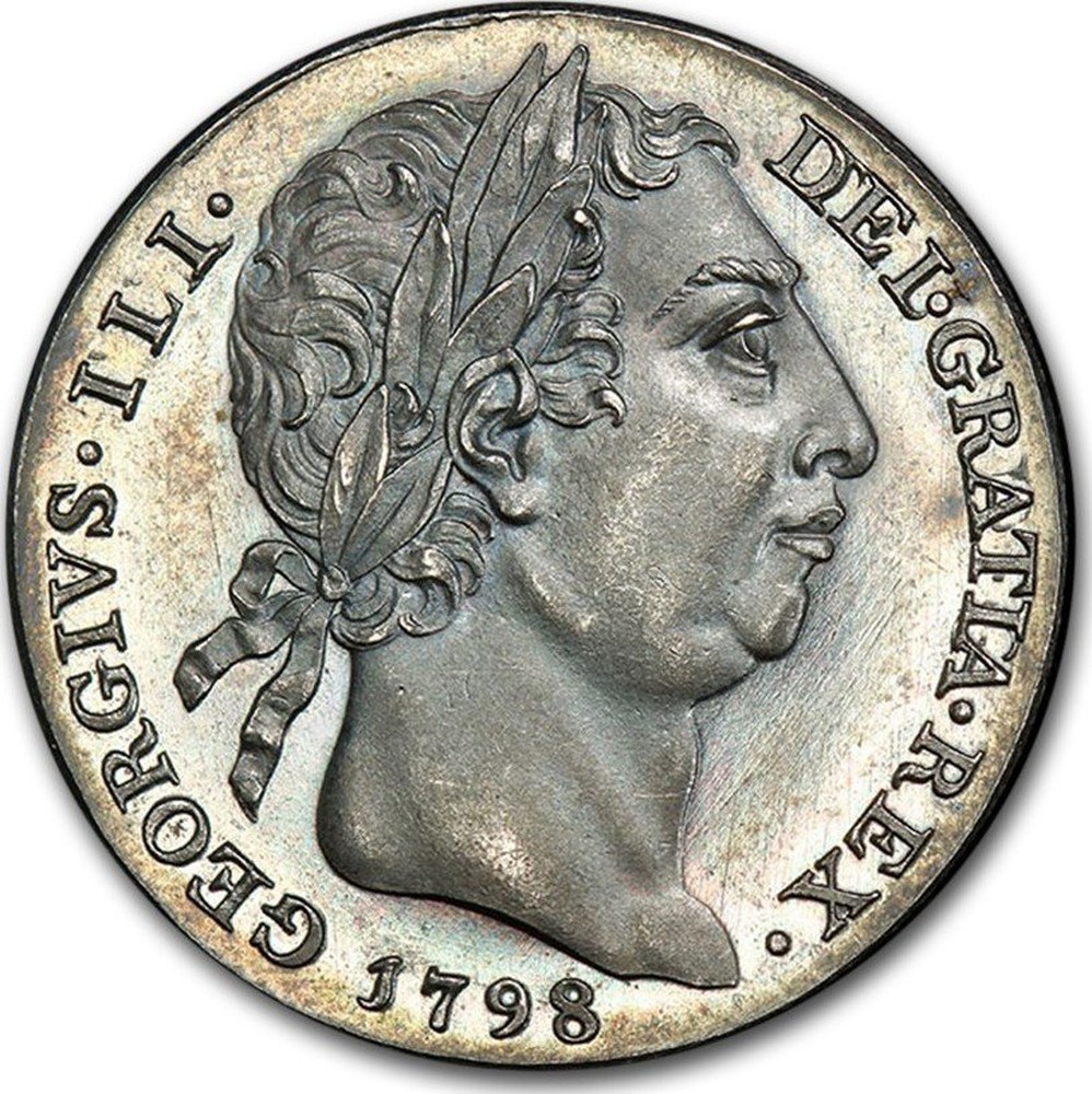 Great Britain Silver Shilling "1798 Pattern George III" 1798 coin value ...