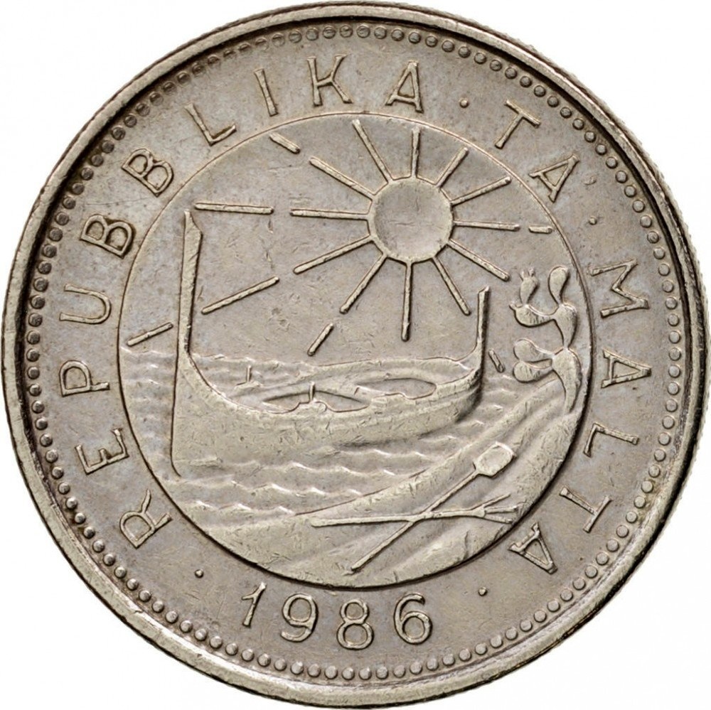 Maltese 10 Cents Reform Coinage 1986 coin value KM# 76 | coinscatalog.NET