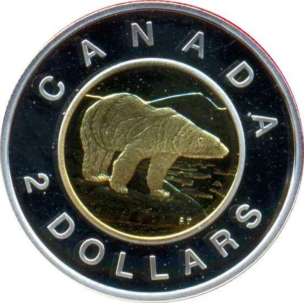 Canadian Silver 2 Dollars "Polar Bear Toonie" 2013-2019 coin value ...