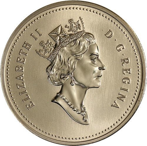 Canadian Silver 25 Cents "Elizabeth II (3rd portrait)" 1996-2003 coin ...