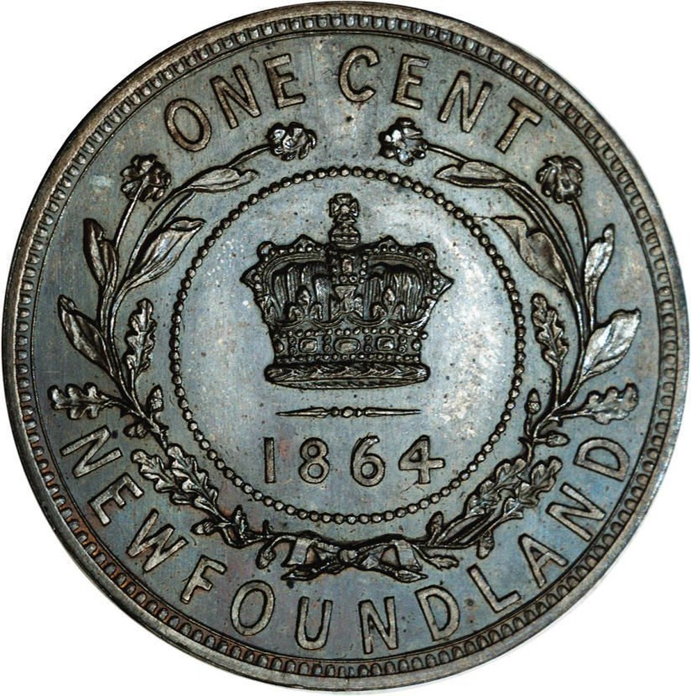 Canadian One Cent "Victoria" 1864 coin value KM# Pn2 | coinscatalog.NET