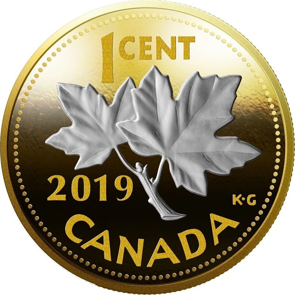 Canadian Silver 1 Cent "Big Coin Series - Maple Leaf" 2018 coin value ...