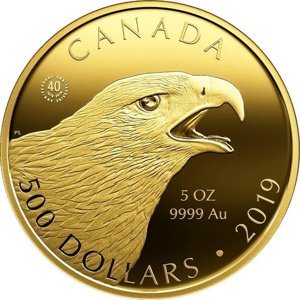 Canadian 1 Oz Gold 50 Dollars "40th Anniversary of the Gold Maple Leaf ...