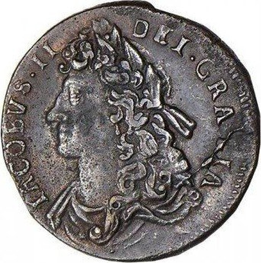 Great Britain Silver Crown "James II" 1686 coin value KM# 457 ...