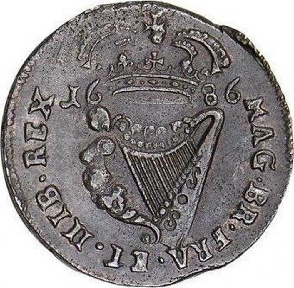 Great Britain Silver Crown "James II" 1686 coin value KM# 457 ...