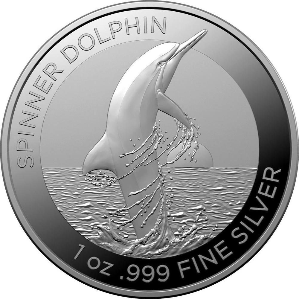 Australian 1 Oz Silver 1 Dollar "Dolphin" 2019 coin value ...