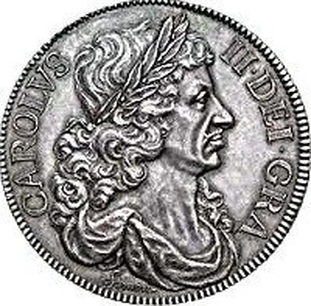 Great Britain Silver Crown "Charles II" 1662 coin value KM# 417.4 ...