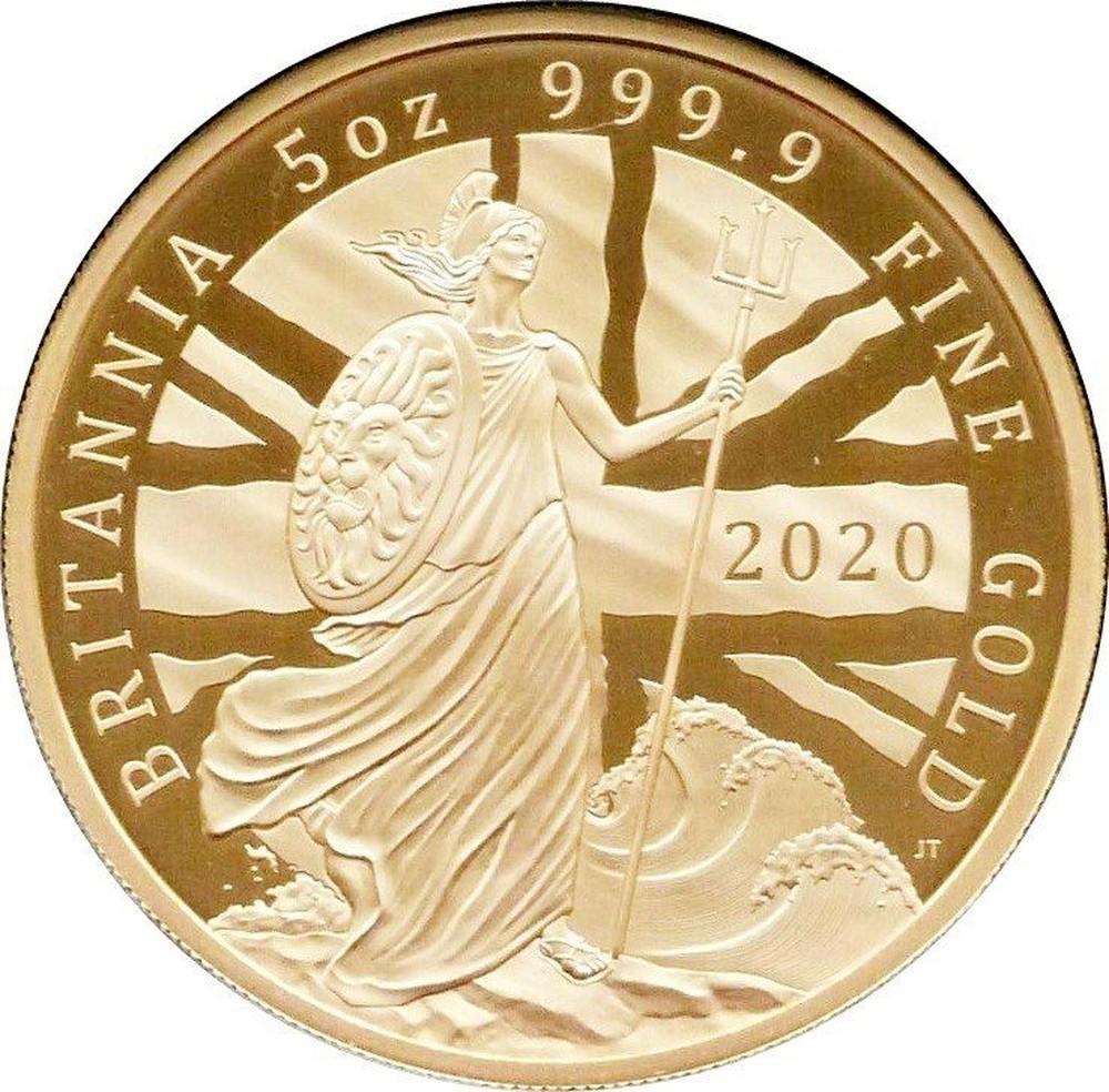 Great Britain 5 Oz Gold 500 Pounds "The Britannia" 2019 coin value ...