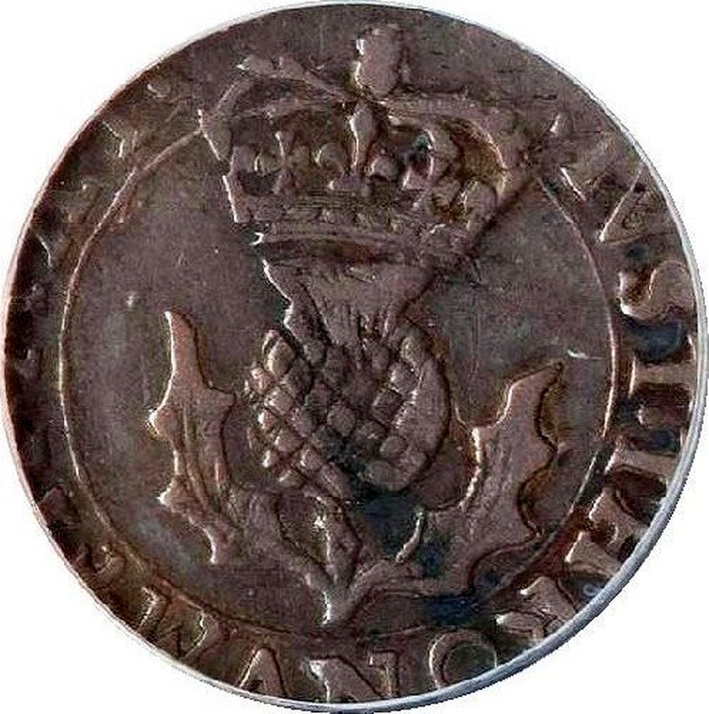 Great Britain Farthing "Charles I Rose Farthing mule of types 3 and 4 ...