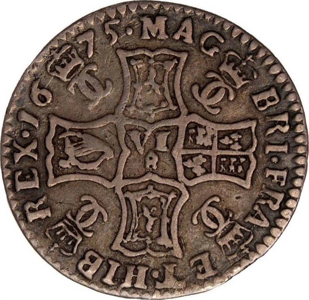 Great Britain 1/20 Oz Silver 1/4 Merk Scotland 1677-1681 coin value KM ...