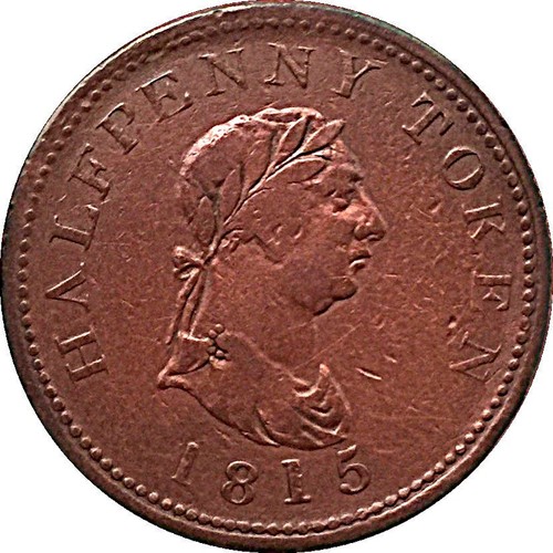Canadian Halfpenny Token "Success to navigation & trade" 1815 coin ...