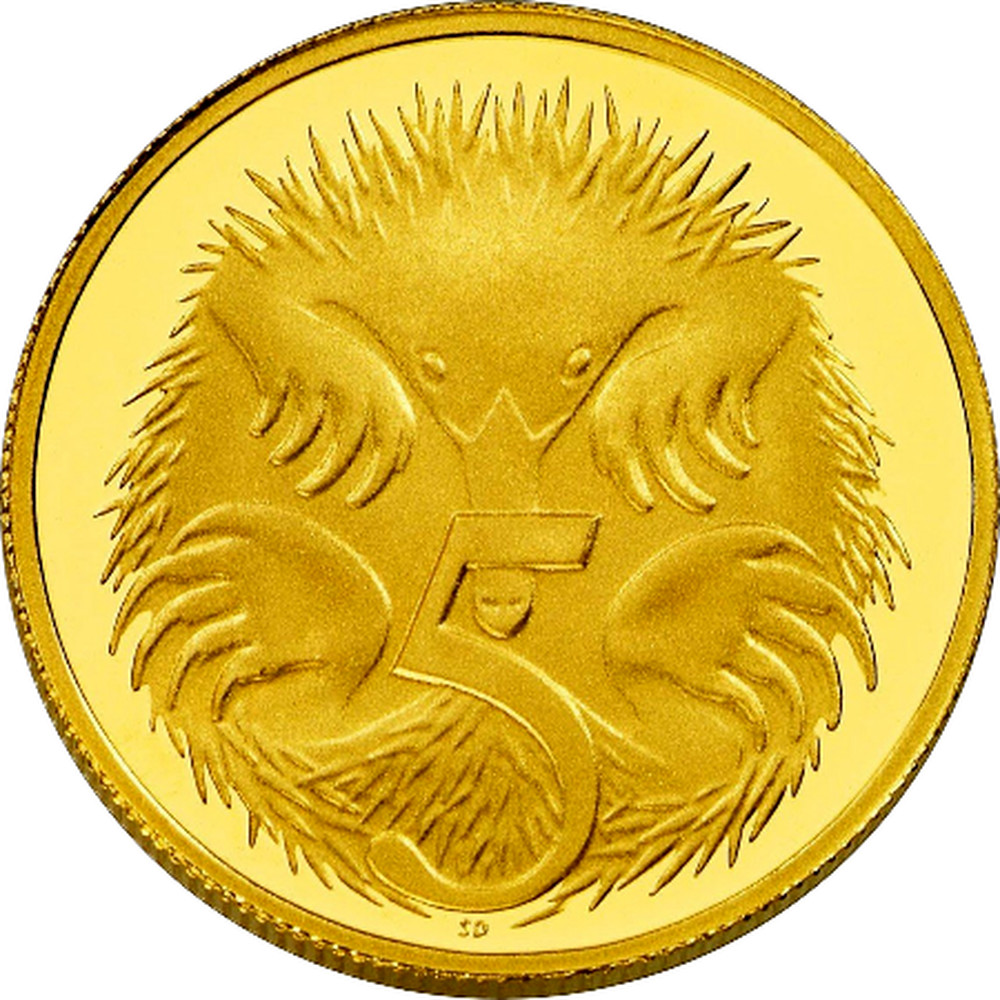 Australian 5 Cents "Echidna" 1999-2019 coin value KM# 401 ...