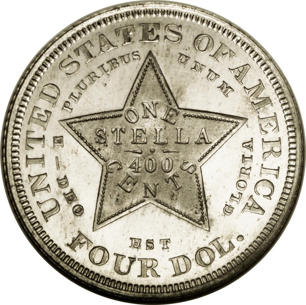 USA Gold One Stella Early American Tokens 1879 coin value KM# Pn1723 ...