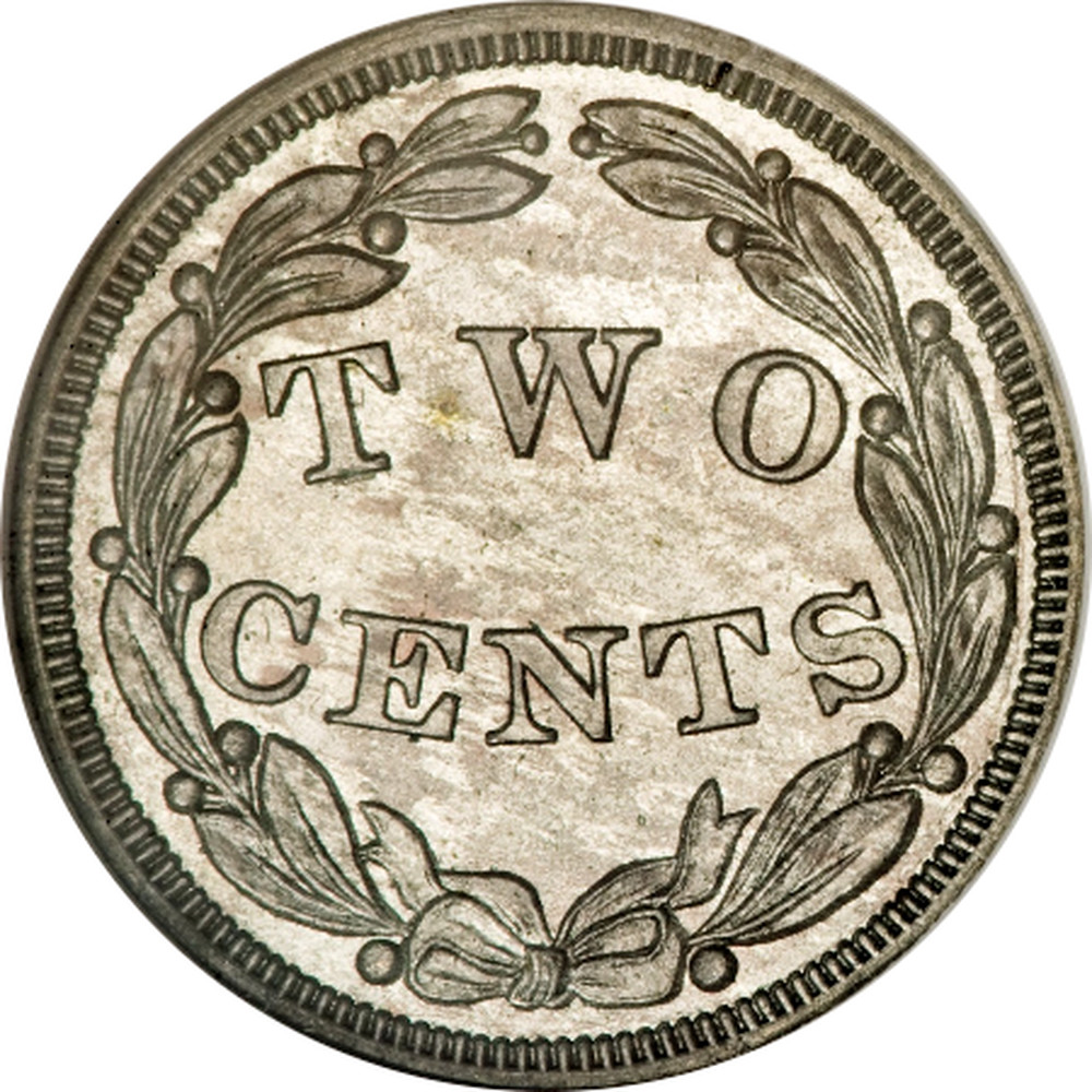 USA Two Cents "Pattern" 1836 coin value | coinscatalog.NET