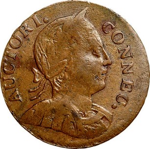 USA Connec. "Large Head Facing Right" 1786 KM# 6 | coinscatalog.NET