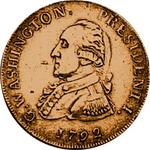 USA Gold Half Dollar Washington Pieces 1792 KM# Tn59.1b | coinscatalog.NET