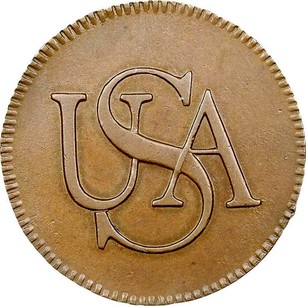 USA Cent Bar Cents 1785 KM# Tn49 | coinscatalog.NET