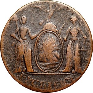 EE.UU. Nova Eborac "EXCELSIOR" 1787 KM# 2 | coinscatalog.NET