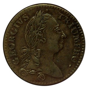 USA Triumpho "Georgius" 1783 KM# Tn35 | coinscatalog.NET
