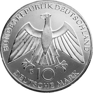 German Silver 10 Mark Commemorative Coinage 1972 KM# 131 | coinscatalog.NET
