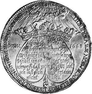 German Silver Thaler Saxe-New-Gotha / Duchy / Regular Coinage 1668-1671 ...