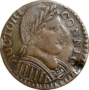 USA Connec "Connecticut Mutton Head" 1787 KM# 12 | coinscatalog.NET