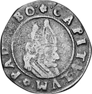 German Copper 12 Pfennig (Schilling) Paderborn / Cathedral Chapter ...