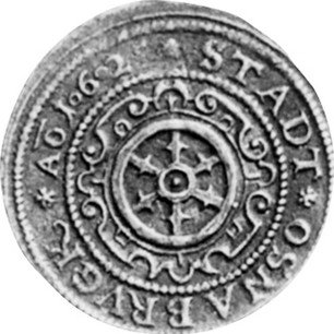 Cobre alemán 9 Pfennig Osnabrück / Ciudad / Moneda regular 1625 MB# 97 ...