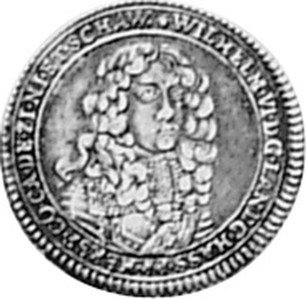 German Silver 1/8 Thaler Landgraviate / Regular Coinage 1663 KM# 258 ...