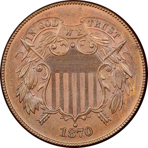 USA 2 Cents "Union Shield" 1864-1873 KM# 94 | coinscatalog.NET
