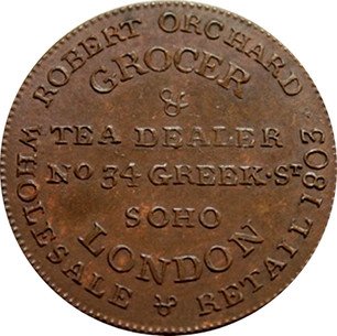 Great Britain 1 Farthing "Robert Orchard Token" 1803 | coinscatalog.NET