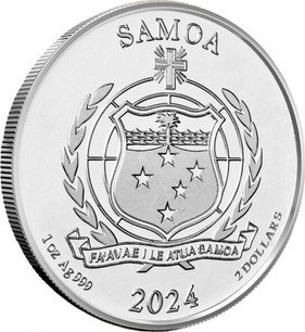 Samoan 1 Oz Silver 2 Dollars "Street Fighter. Colored" 2024 ...