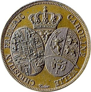 French Copper 2 Francs "Cu-Strike Paris Mint Visit Denmark and ...