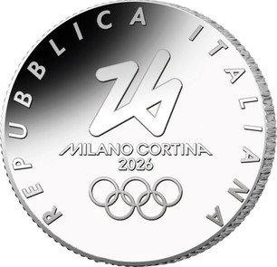 Italian 1 Oz Silver 6 Euro "Alpine Skiing. Bormio" 2025 | coinscatalog.NET