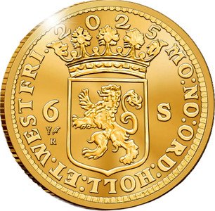 Dutch Gold 6 Stuiver "1705 Scheepjesschelling" 2025 | coinscatalog.NET