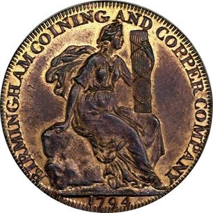 Great Britain Halfpenny "Birmingham Coining And Copper Company" 1794 ...