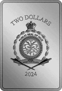 Niuean 1 Oz Silver Two Dollars "The Lord of the Rings. Gates" 2024 ...