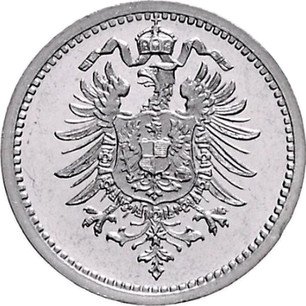 Silver alemana 1 Marca "Wilhelm I Patrón. Jeton" 1873-1887 ...