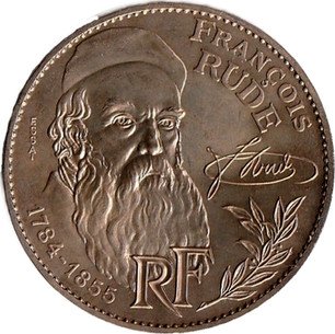 French Copper-Aluminum-Nickel 10 Francs "Francois Rude Essai" 1984 ...