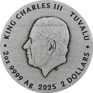 Tuvaluan 2 Oz Silver 2 Dollars "Fate. The Moirai" 2025 | coinscatalog.NET