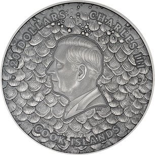 Islas Cook Silver 20 dólares "Sea Monster" 2025 | coinscatalog.NET