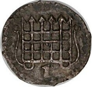 Great Britain Silver 1/2 Penny "Elizabeth I" 1601-1602 KM# 1 ...