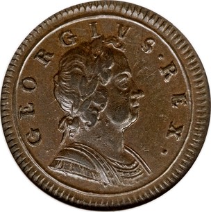 Great Britain 1/2 Penny "George I" 1719-1724 KM# 557 | coinscatalog.NET