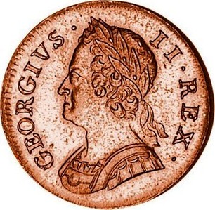 Great Britain 1/2 Penny "George II" 1746-1754 KM# 579.2 | coinscatalog.NET