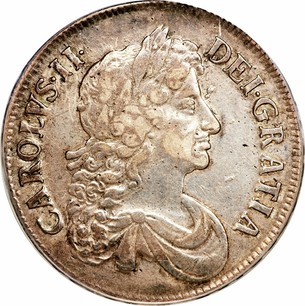 Great Britain Silver Crown "Charles II" 1671-1680 KM# 435 ...