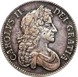 Great Britain Silver Crown "Charles II" 1679-1684 KM# 445.1 ...