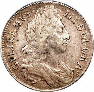 Great Britain Silver Crown "William III" 1696 KM# 494.1 | coinscatalog.NET